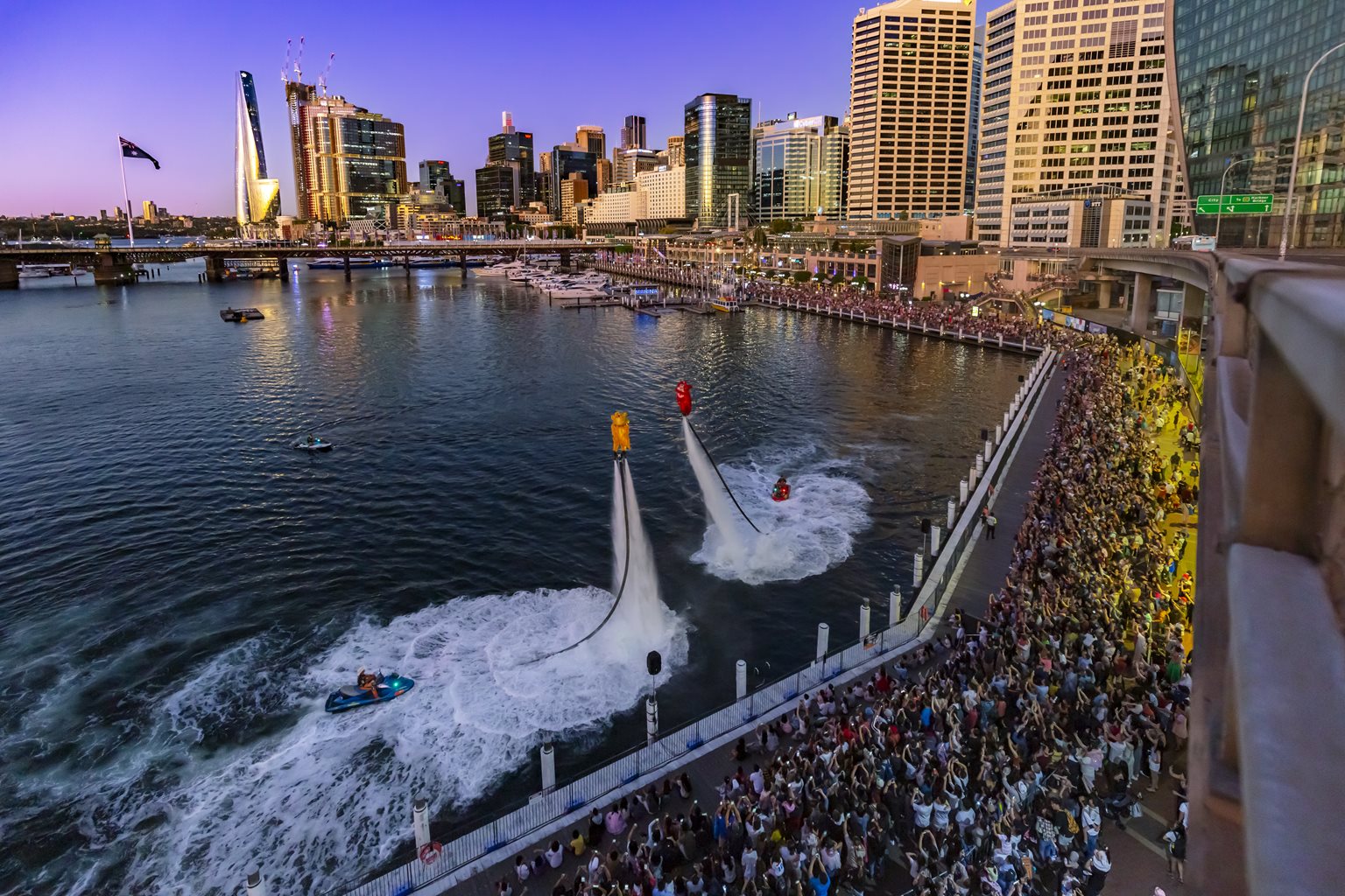 Lunar New Year Jet Pack Shows | Darling Harbour