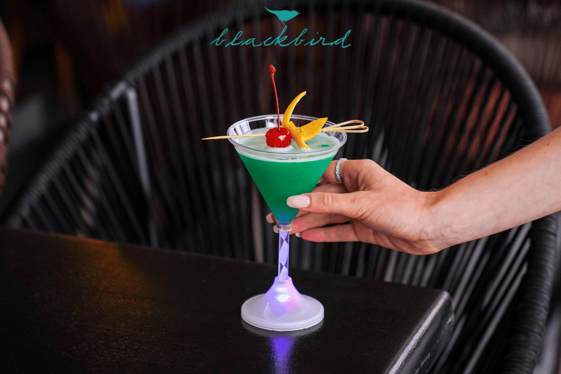 Blue Bird Dream Vivid Sydney Cocktail at Blackbird Cafe | Darling Harbour