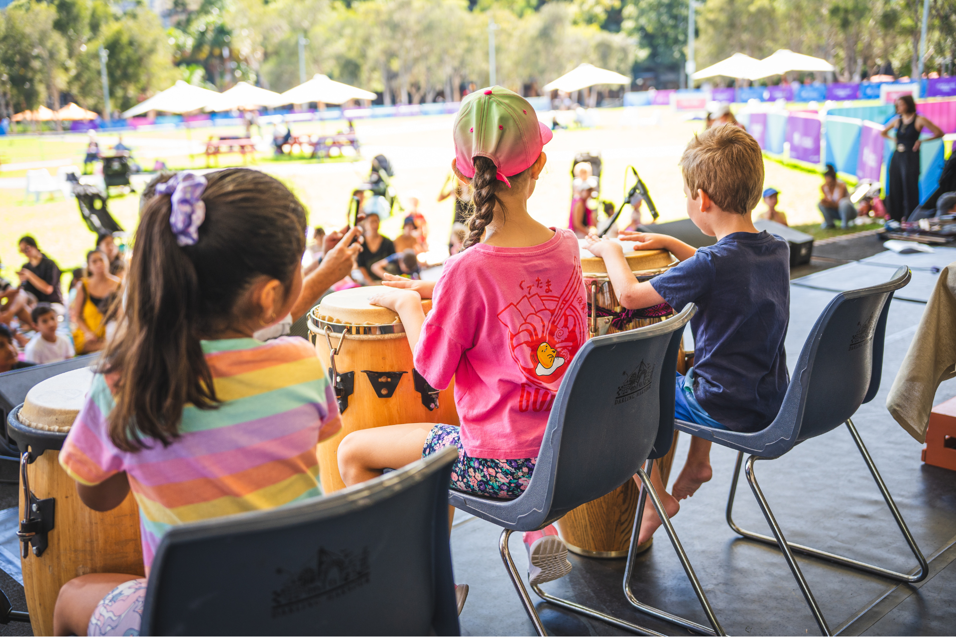 Kids drumming and percussion workshop | Darling Harbour